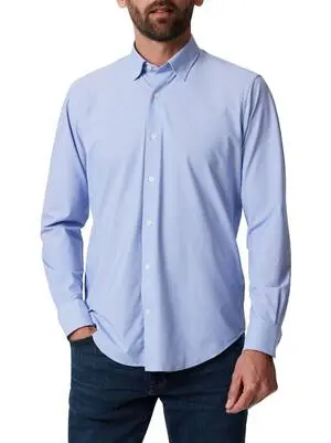 34 Heritage Geometric Button-up Shirt - Blue