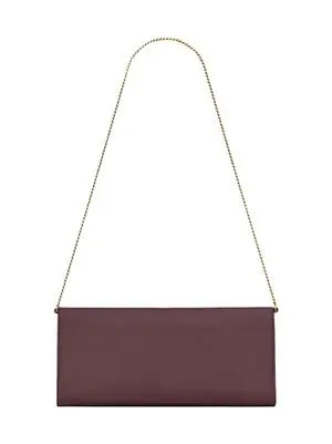 Saint Laurent Kate Chain Clutch Bag - Red