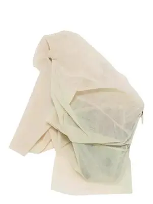 Rick Owens Asymmetric One-shoulder Draped Top - Neutrals
