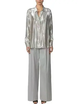 INDRESS Jane Buttoned Shirt - Silver