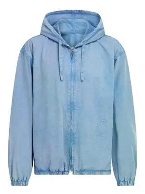 FERRAGAMO Cotton And Silk Blouson Jacket - Blue