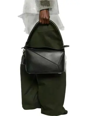 Loewe LOEWE Medium Puzzle Shoulder Bag Black