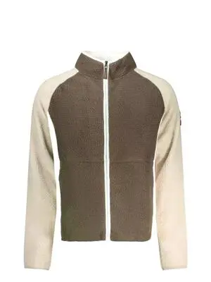 NORWAY 1963 Colour-block Fleece-texture Sweater - Neutrals