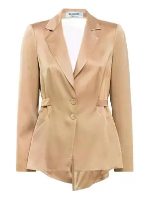 BLUGIRL Belted Cut-out Blazer - Neutrals