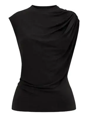Cult Gaia Celene Draped Top - Black