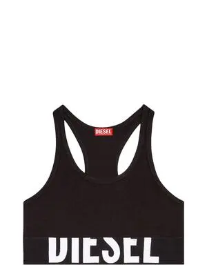 DIESEL® Logo Bralette Bra - Black