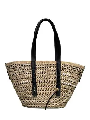 LOEWE LOEWE PAULA'S IBIZA Braided Medium Raffia Tote