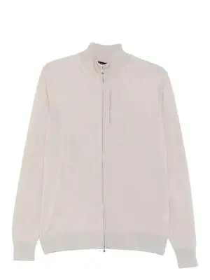 FILIPPO DE LAURENTIIS Zip-up Cardigan - Neutrals