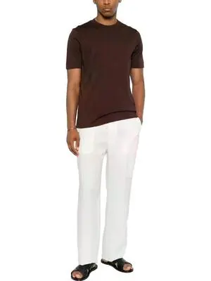 SAPIO Crew-neck T-shirt - Brown
