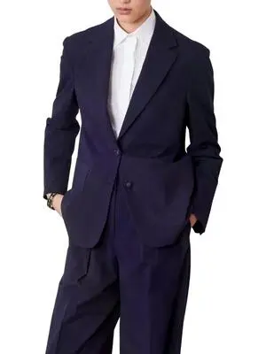 Officine Générale Two-button Patch Jacket - Blue