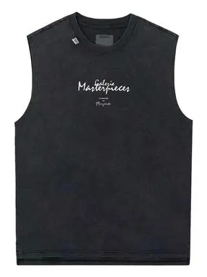 MUSIUM DIV. Graphic-print Sleeveless T-shirt - Grey