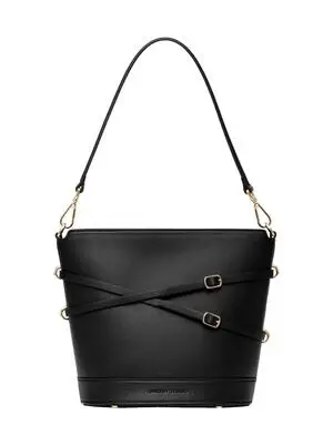 OWLISH STUDIO Glacier Vegan Leather Bucket Bag - Black