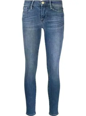 FRAME Low-rise Skinny Jeans - Blue