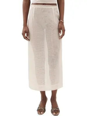 Renggli Organza Pencil Skirt - Crepe