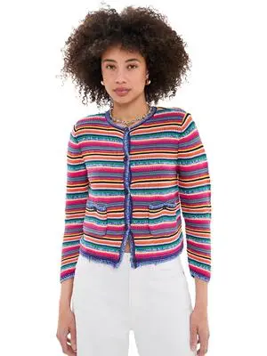 Ba&sh Fanny Striped Knit Cardigan - Multico