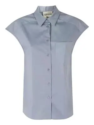 SEMICOUTURE Sleeveless Blouse - Blue
