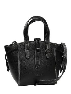 HAMEL ATELIER Spiga Leather Tote Bag - Black