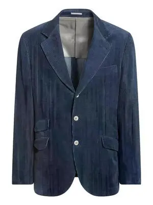 Brunello Cucinelli Cotton-cashmere Blazer - Blue