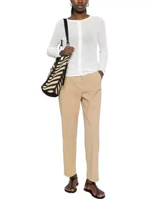 PENNYBLACK Tema Straight-leg Trousers - Neutrals