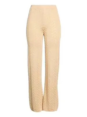 Missoni Missoni Straight-Leg Knitted Jacquard Pants Sand