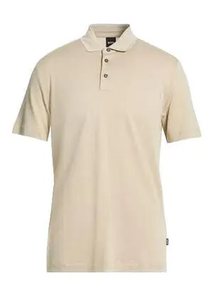 BOSS Polo Shirt Size Lyocell, Cotton - Beige