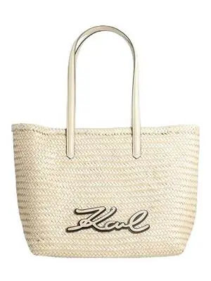 Karl Lagerfeld K/signature Braid Medium Tote Handbag - Beige
