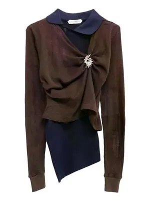 AUGUST BARRON Layered-effect Sweater - Brown