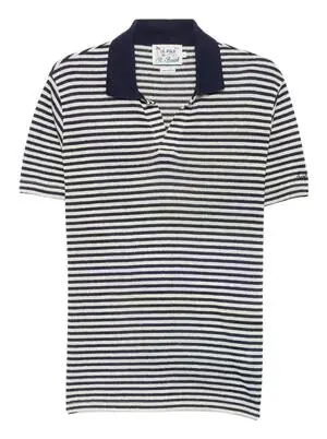 MC2 SAINT BARTH Rye Striped Short-sleeved T-shirt - Blue