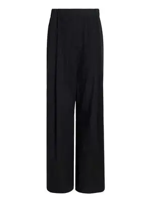 Proenza Schouler Wide-leg Pleated Trousers - Black