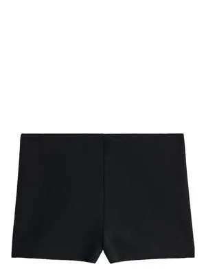 Cos Minimal Jersey Shorts - Black