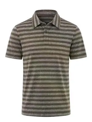 BYBLOS Floral-pattern Stripe-print Polo Shirt