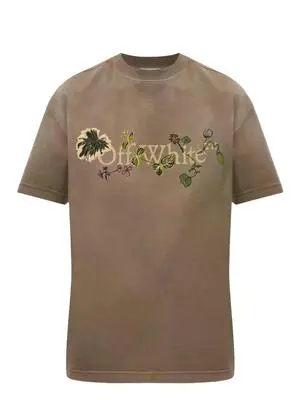 Off-White Logo Print T-shirt - Neutrals