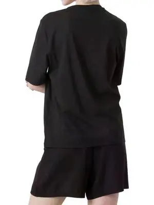 DIMENSIONE DANZA Floral Print T-shirt - Black