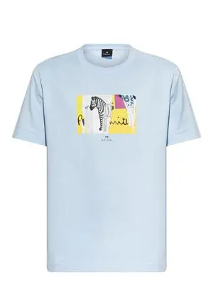 Paul Smith T-shirt With Print - Light Blue