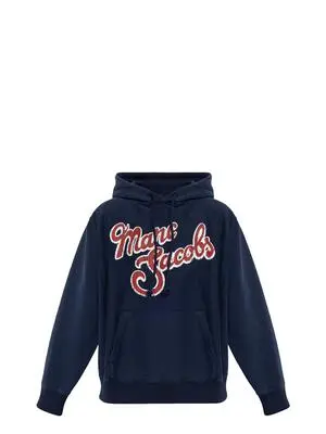 Marc Jacobs Oversized Logo Hoodie - Navy Blue