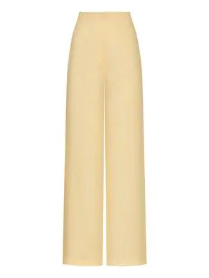 ANDRES OTALORA Synde Wide-leg Linen Pants - Yellow
