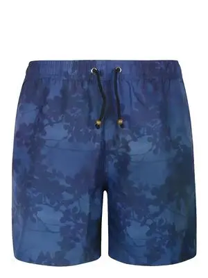 ESCAPISTA Floral Print Swim Shorts - Blue