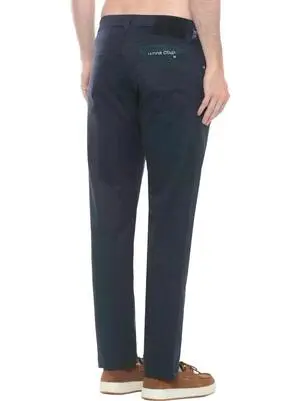 Jacob Cohen Logo-patch Straight-leg Trousers - Blue