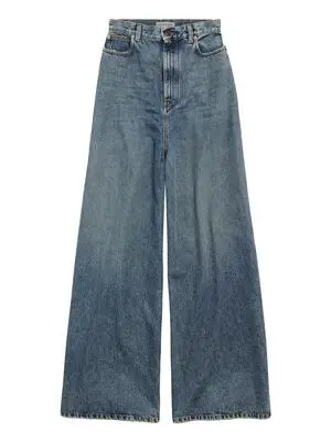 Balenciaga Rigid High-rise Wide-leg Jeans - Medium Wash
