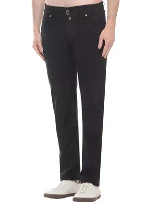 Jacob Cohen Logo Patch Jeans - Black