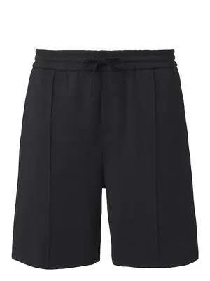 Valentino Garavani Cotton-blend Jersey Shorts - Black