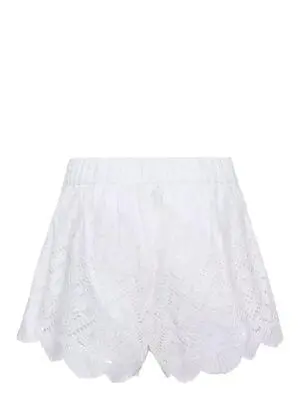 Cara Cara Eyelet Shorts - White
