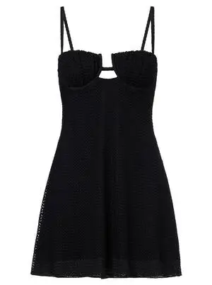 MONTCE Petal Knitted Minidress - Black