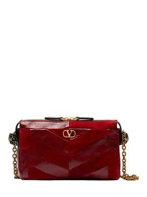 Valentino Garavani Panthea Small Leather Crossbody Bag - Red