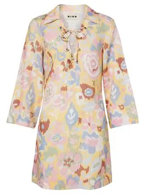 Rixo Lucien Printed Minidress - Multicoloured