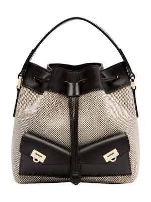 FERRAGAMO Mini Bucket Bag - Brown