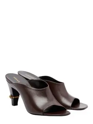 Versace Versace Giulietta Leather Mules Brown