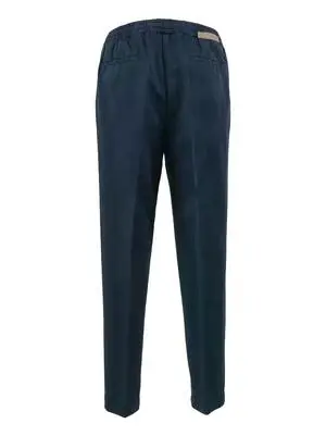 BRIGLIA 1949 Navy Drawstring Trousers - Blue