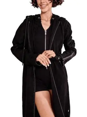 LAS LOUNGEWEAR Compression Sleeve Hoodie - Black