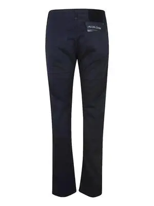 Jacob Cohen Slim-fit Logo Patch Trousers - Blue